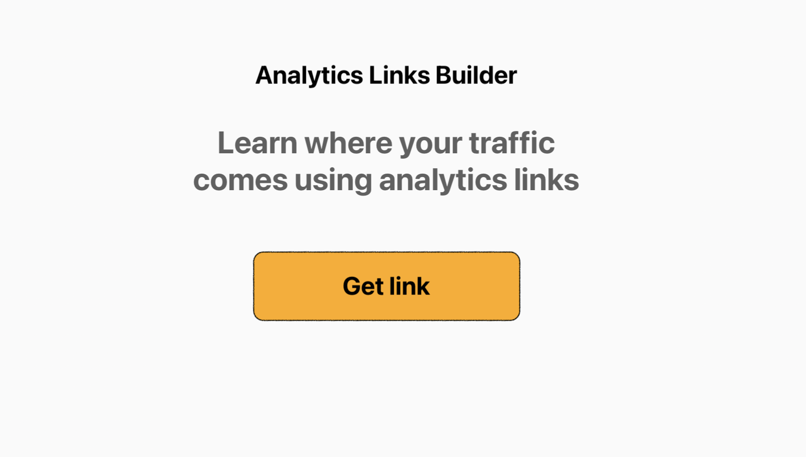 Google Analytics Link Builder
